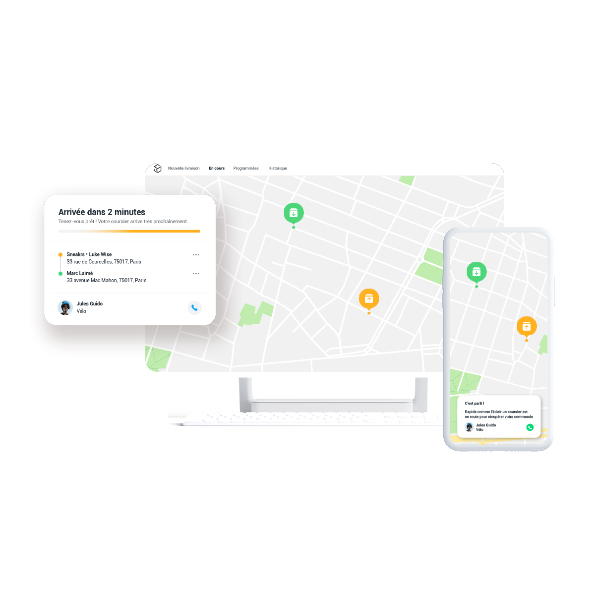 Commander un coursier | Stuart